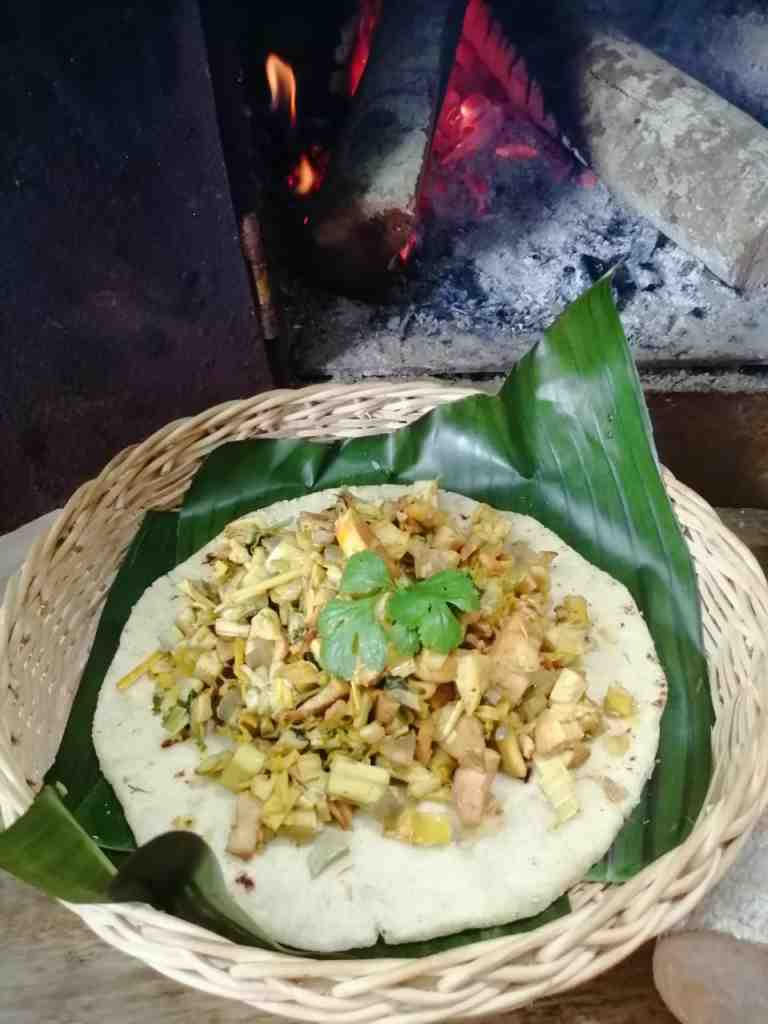 Picadillo de palmito en tortilla de maíz | Sistema de Información ...